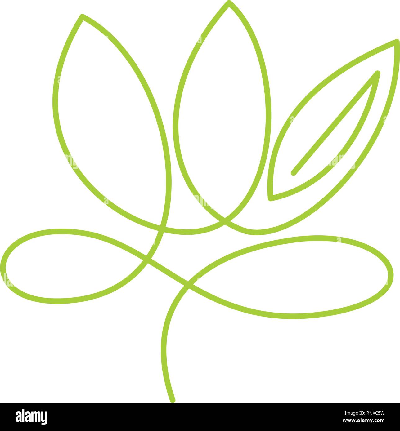 Leaf Logo Design Vector Template Isolated Stock Vector Image & Art - Alamy