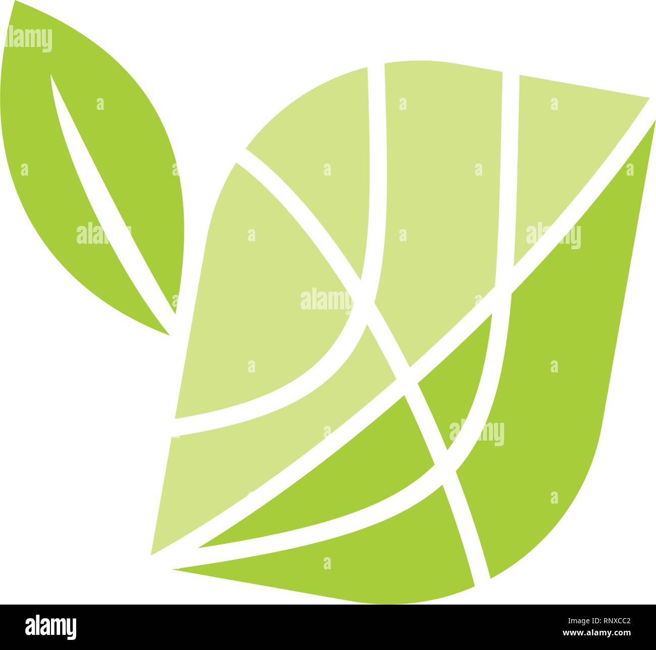 Leaf Logo Design Vector Template Isolated Stock Vector Image & Art - Alamy