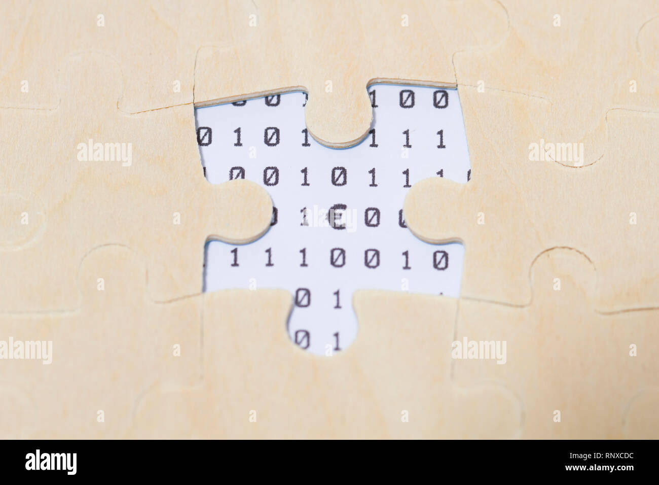 Puzzles and Euro codes, teamwork, information encryption Stock Photo ...