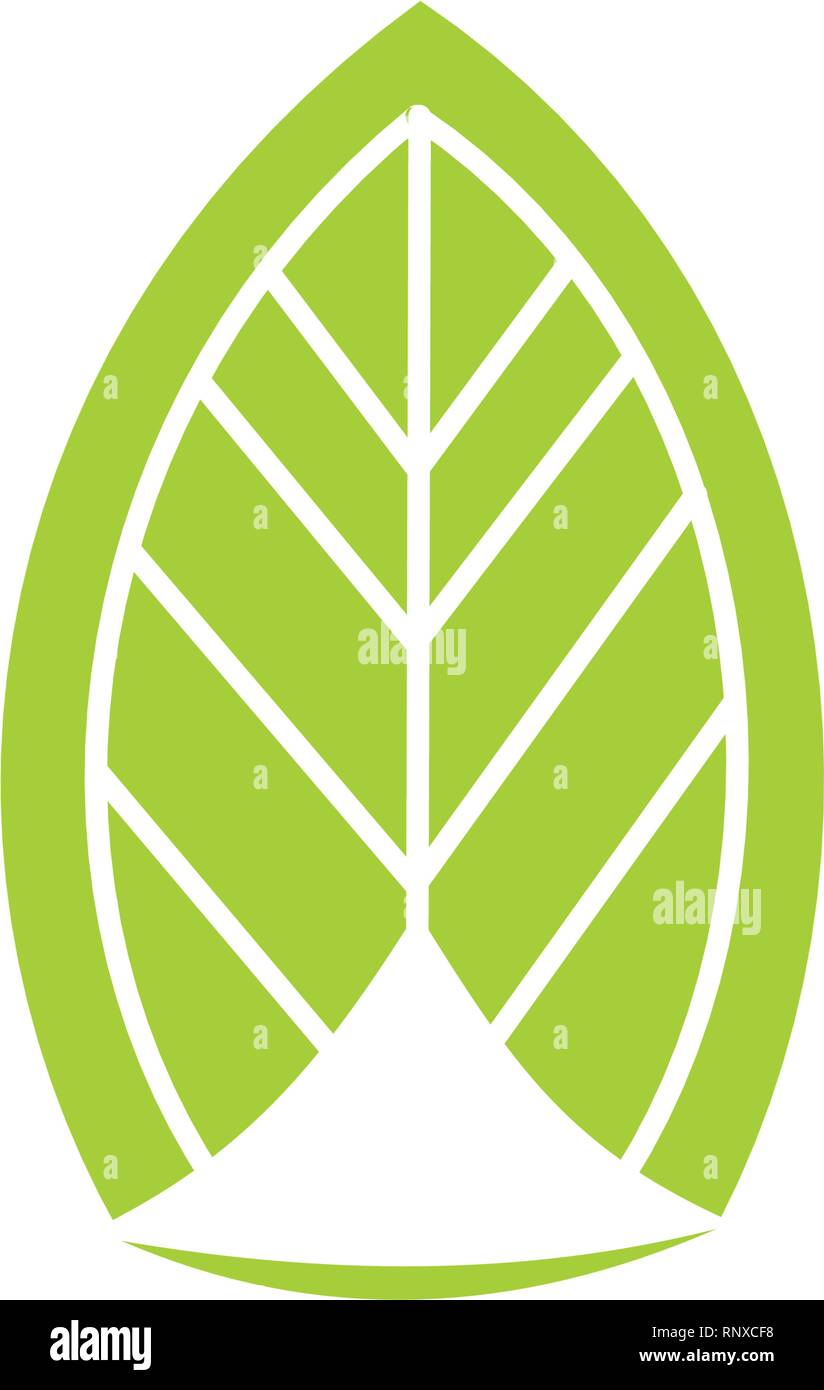 Leaf Logo Design Vector Template Isolated Stock Vector Image & Art - Alamy