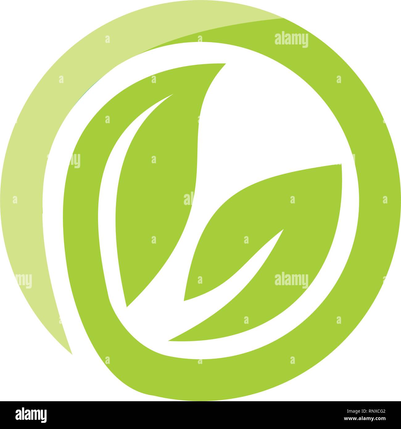 Leaf Logo Design Vector Template Isolated Stock Vector Image & Art - Alamy