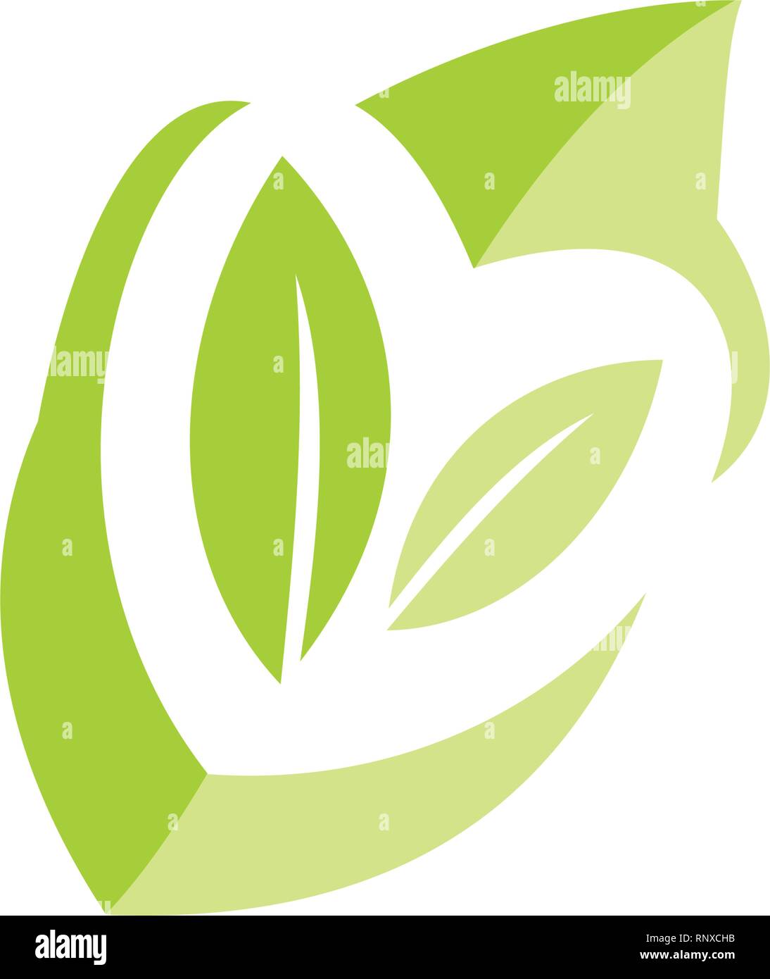 Leaf Logo Design Vector Template Isolated Stock Vector Image & Art - Alamy