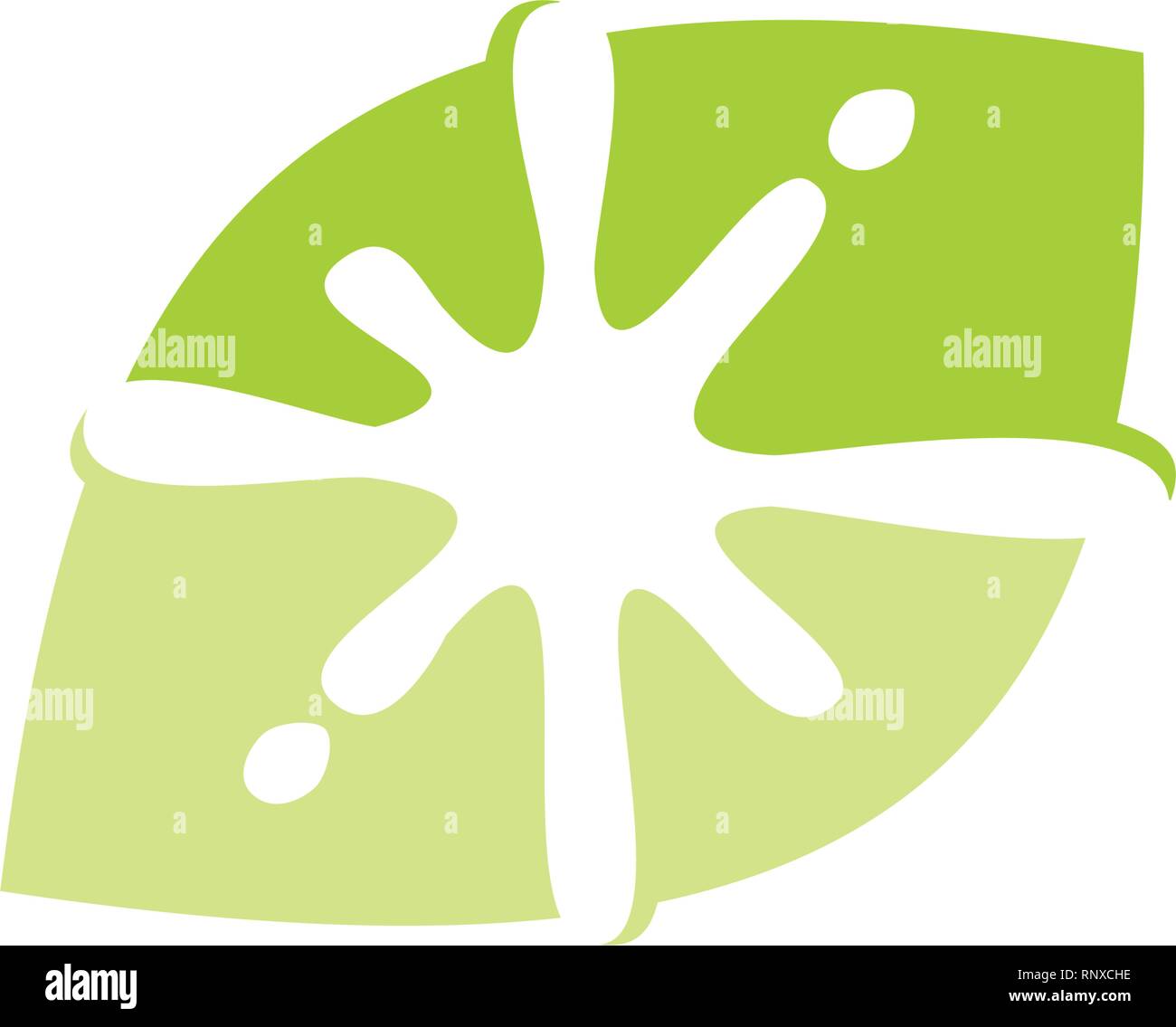 Leaf Logo Design Vector Template Isolated Stock Vector Image & Art - Alamy