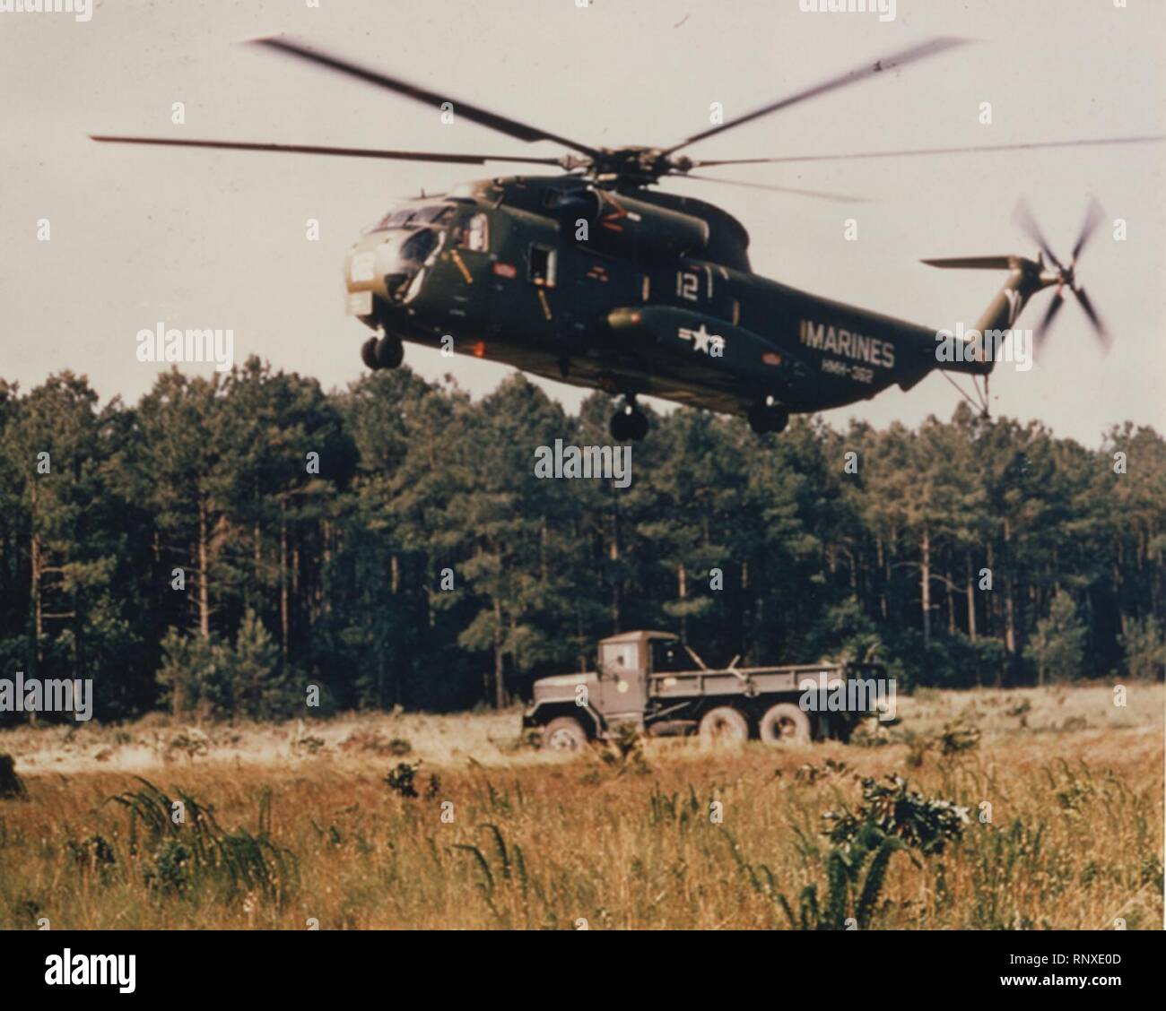 CH-53D Sea Stallion HMH-362 with truck Stock Photo - Alamy