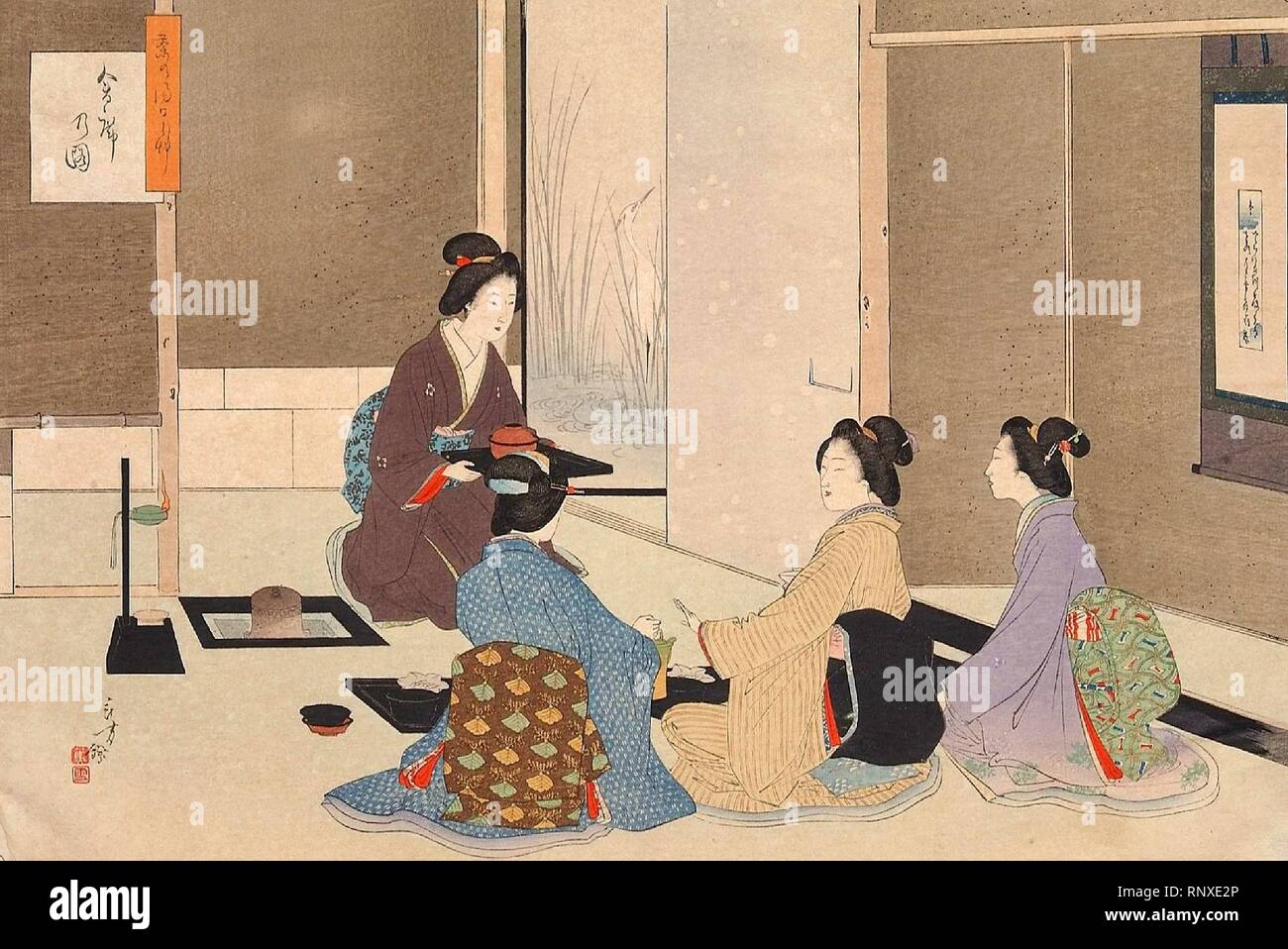 Cha no yu nichinichisō by Mizuno Toshikata 08 Stock Photo - Alamy