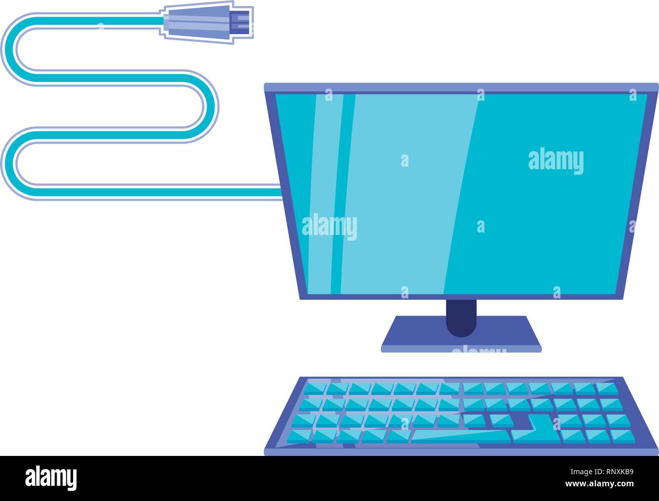 Cable illustration hi Stock Vector Images - Alamy