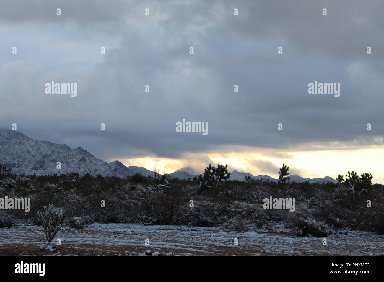 Snow in desert hi-res stock photography and images - Alamy