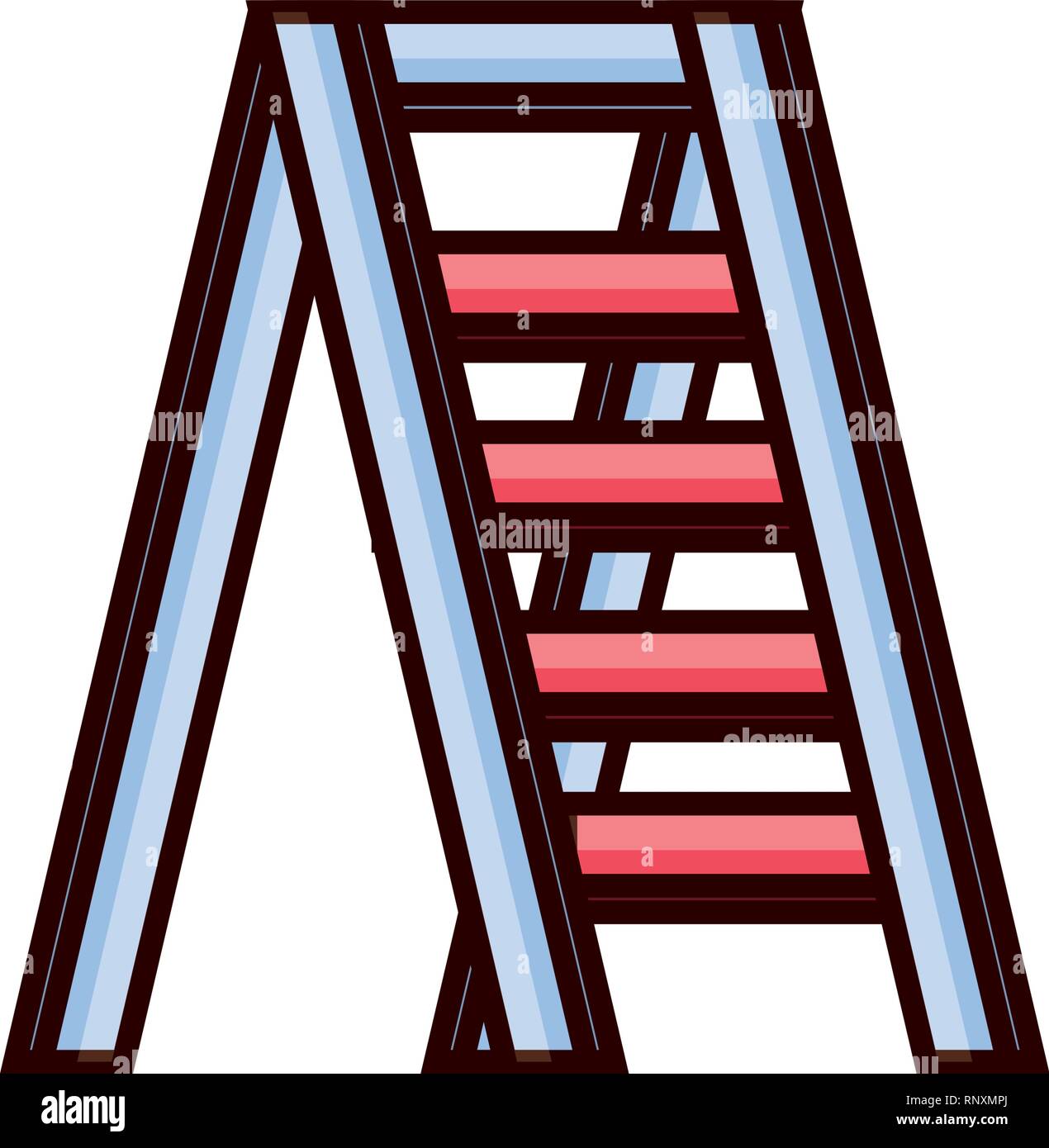 Portable staircase Stock Vector Images - Alamy