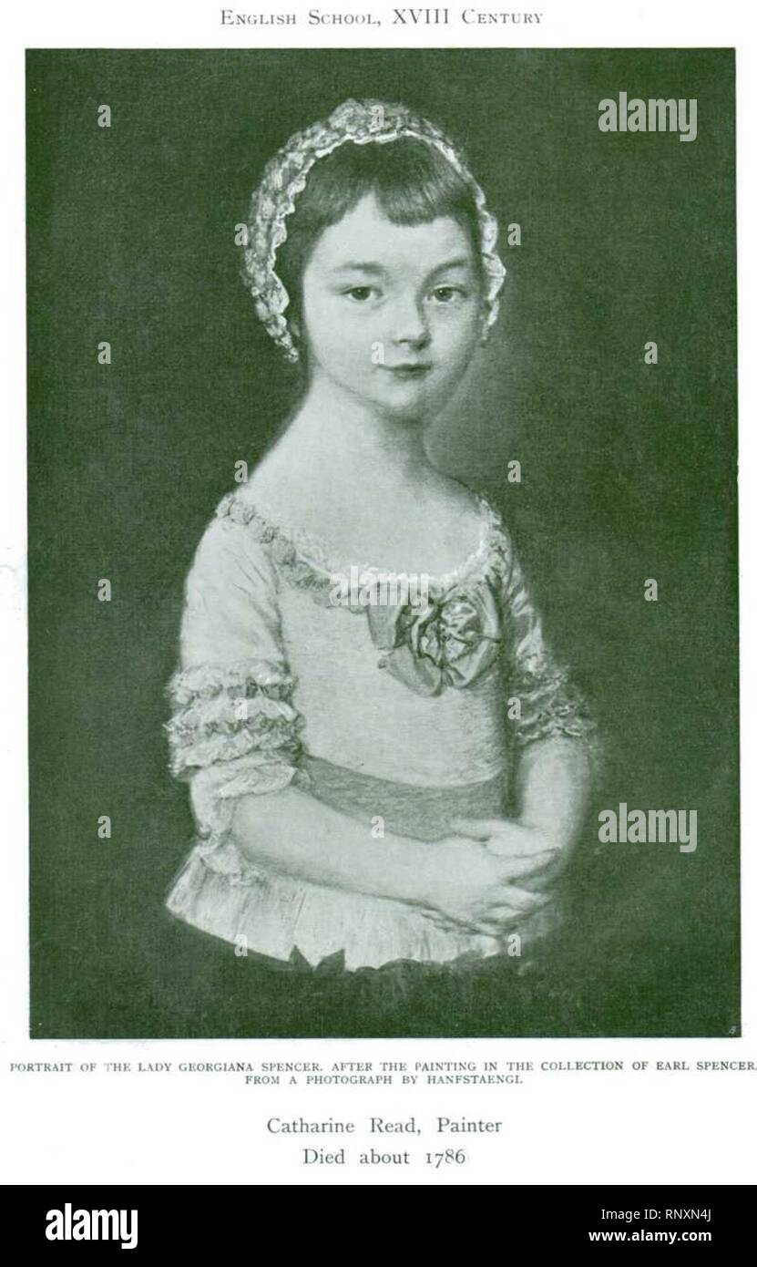 Catherine Read - Portrait of Lady Georgiana Spencer Stock Photo - Alamy