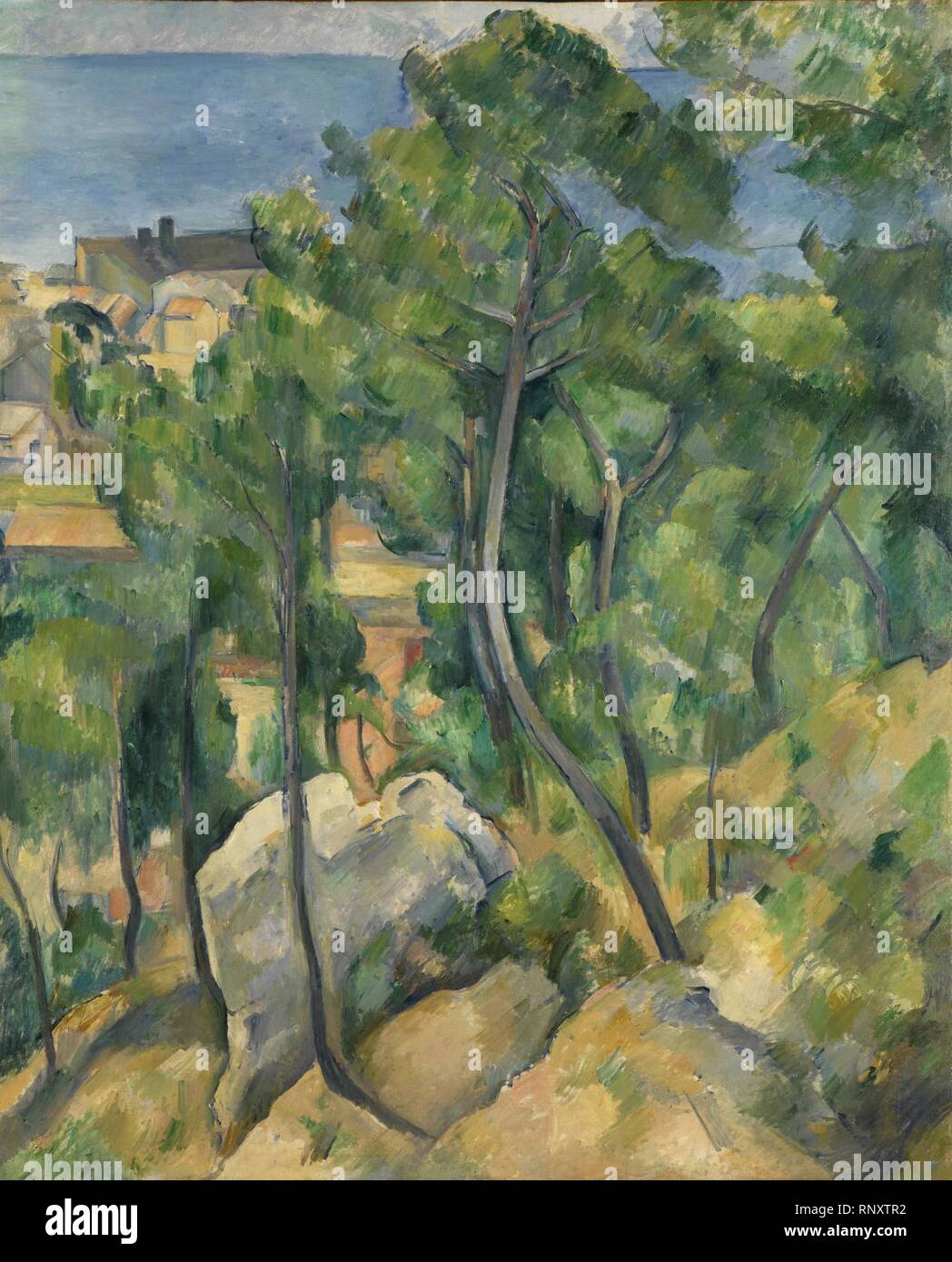 Paul Cézanne - Vue sure la mer a l'Estaque Stock Photo - Alamy