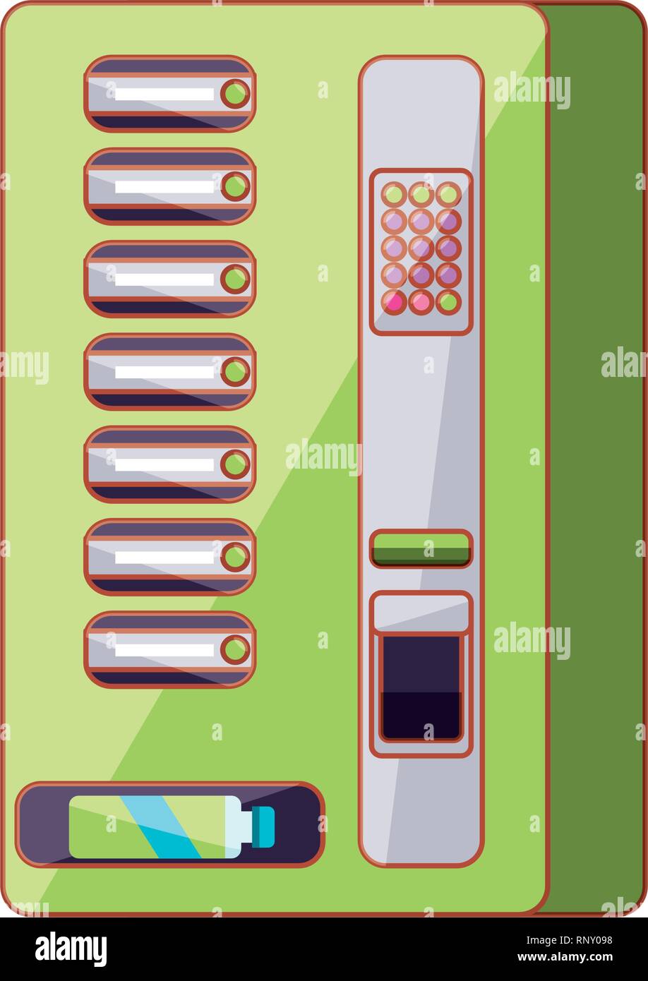 Empty vending machine Stock Vector Images - Alamy