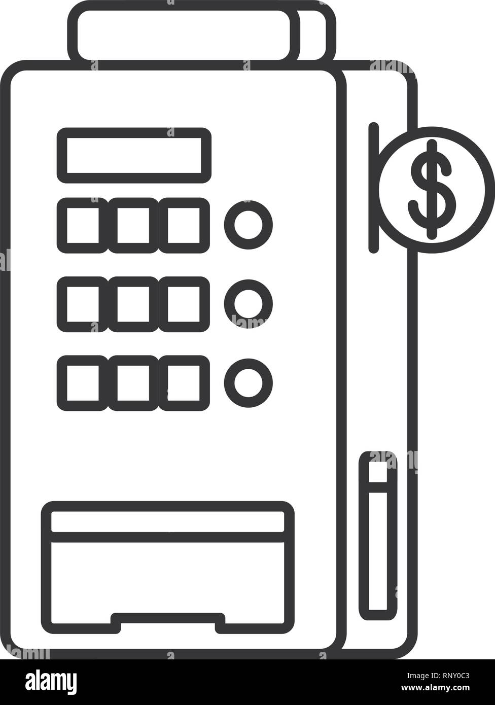 Empty vending machine Stock Vector Images - Alamy