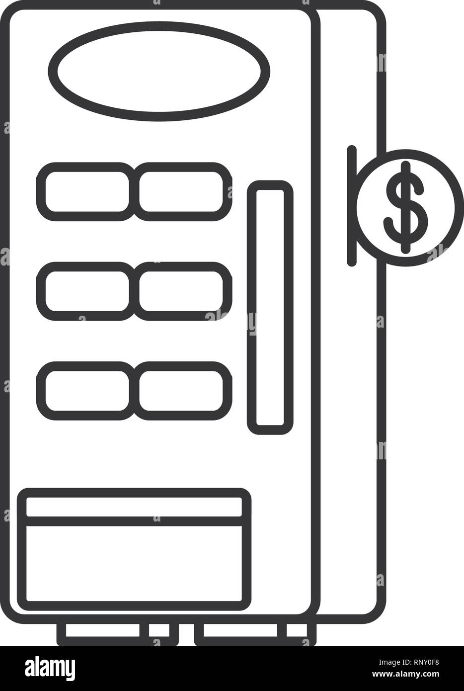 Empty vending machine Black and White Stock Photos & Images - Alamy