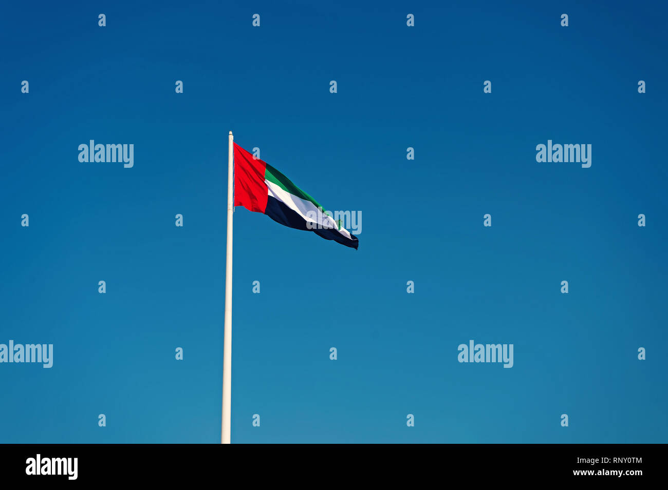 Flying Uae Flag High Resolution Stock Photography and Images - Alamy