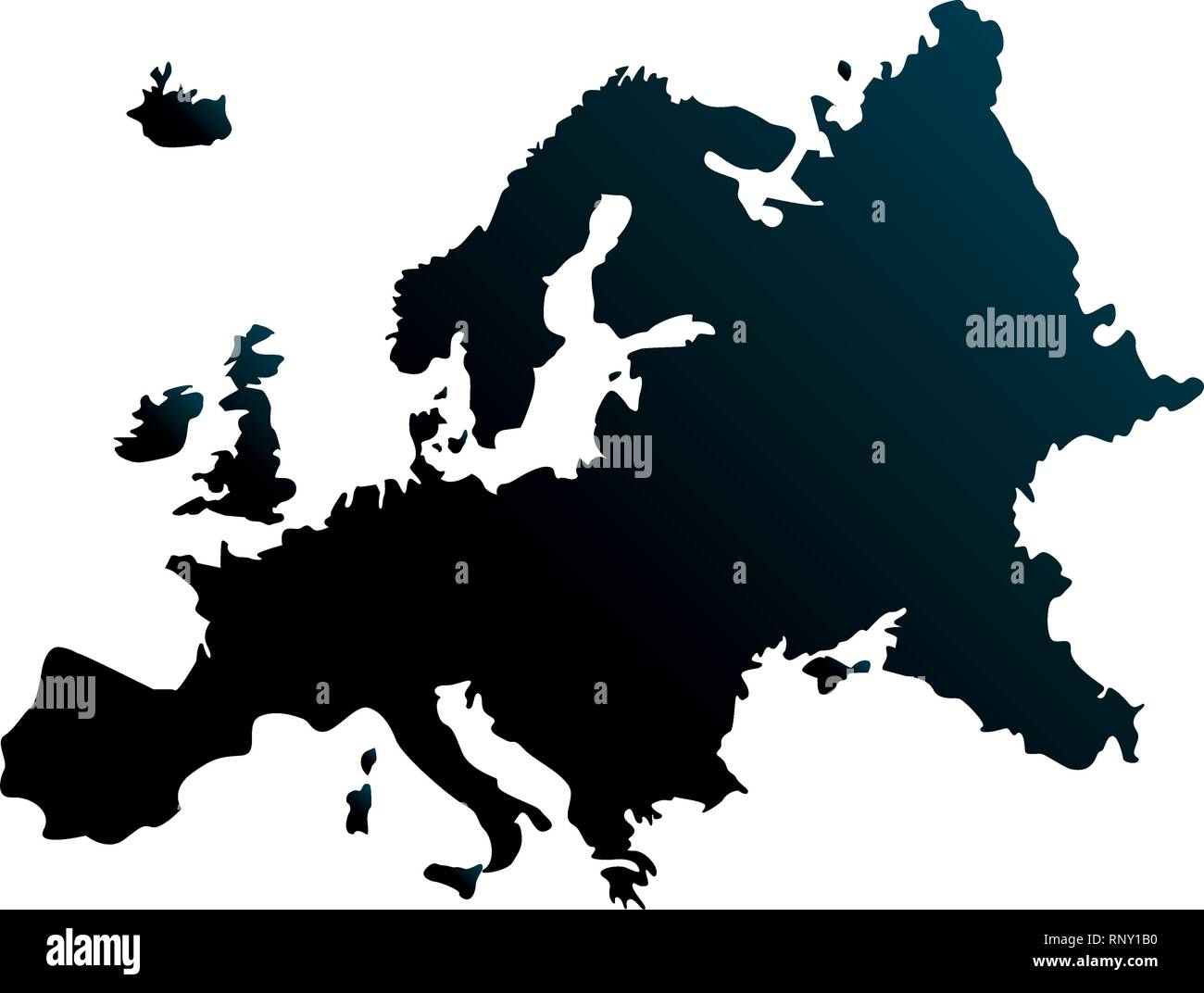europen union map on white background vector illustration Stock Vector ...