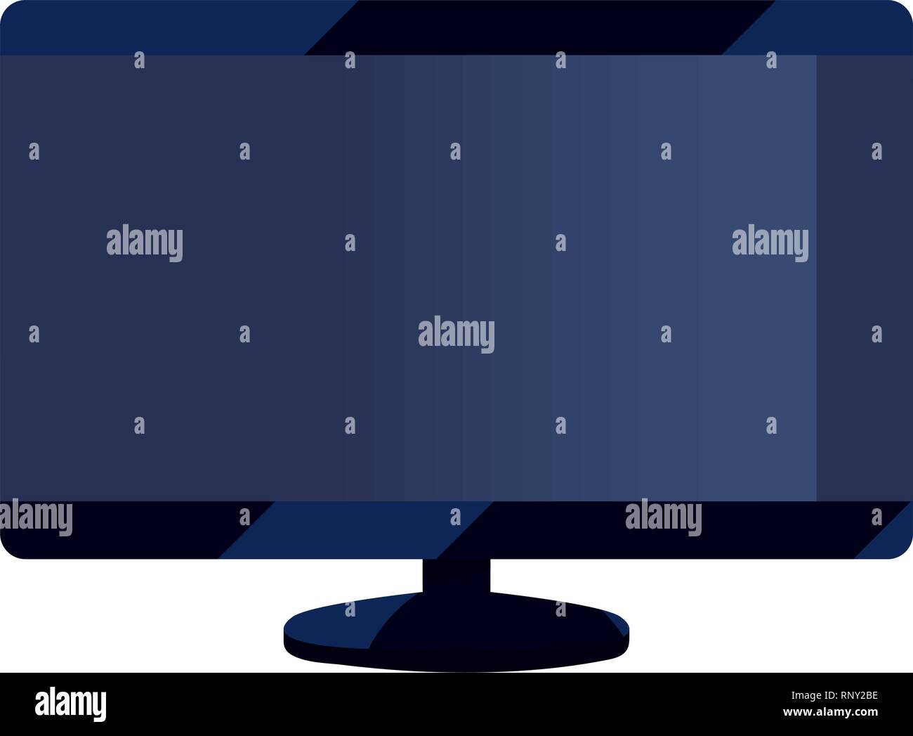 computer monitor device on white background vector illustration Stock ...