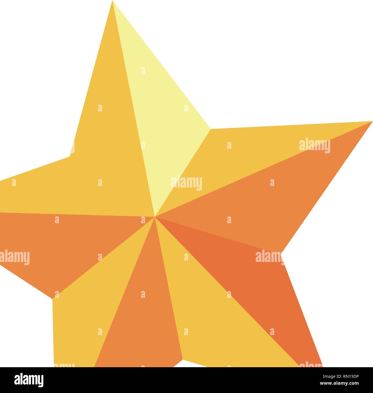 golden star sign on white background vector illustration Stock Vector ...