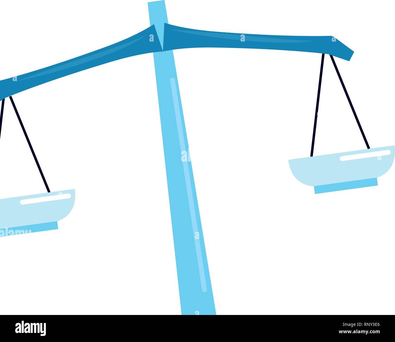 balance scale law on white background vector illustration Stock Vector ...