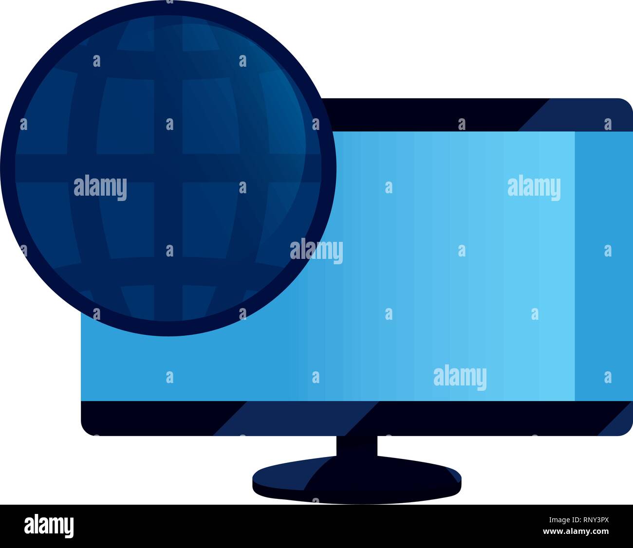 computer world copyright protection of intellectual vector illustration ...