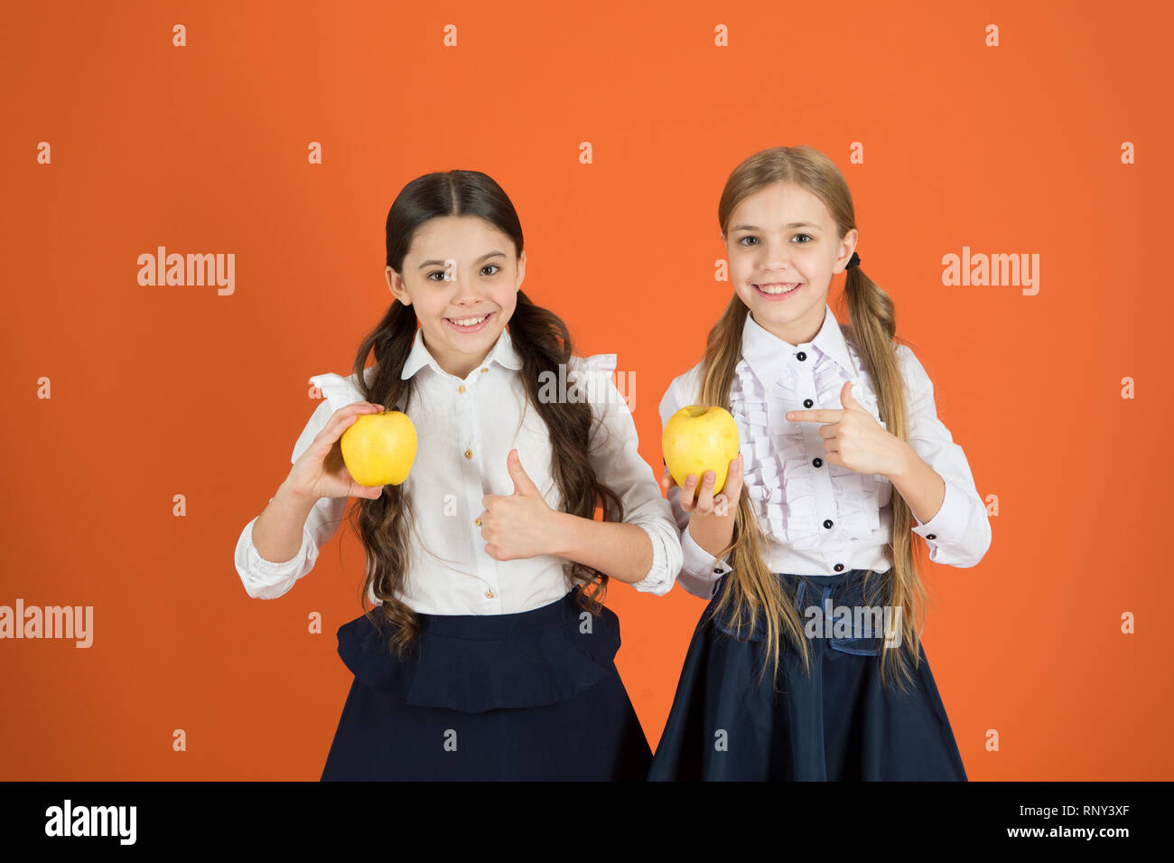 School lunch. Vitamin nutrition during school day. Boost student ...