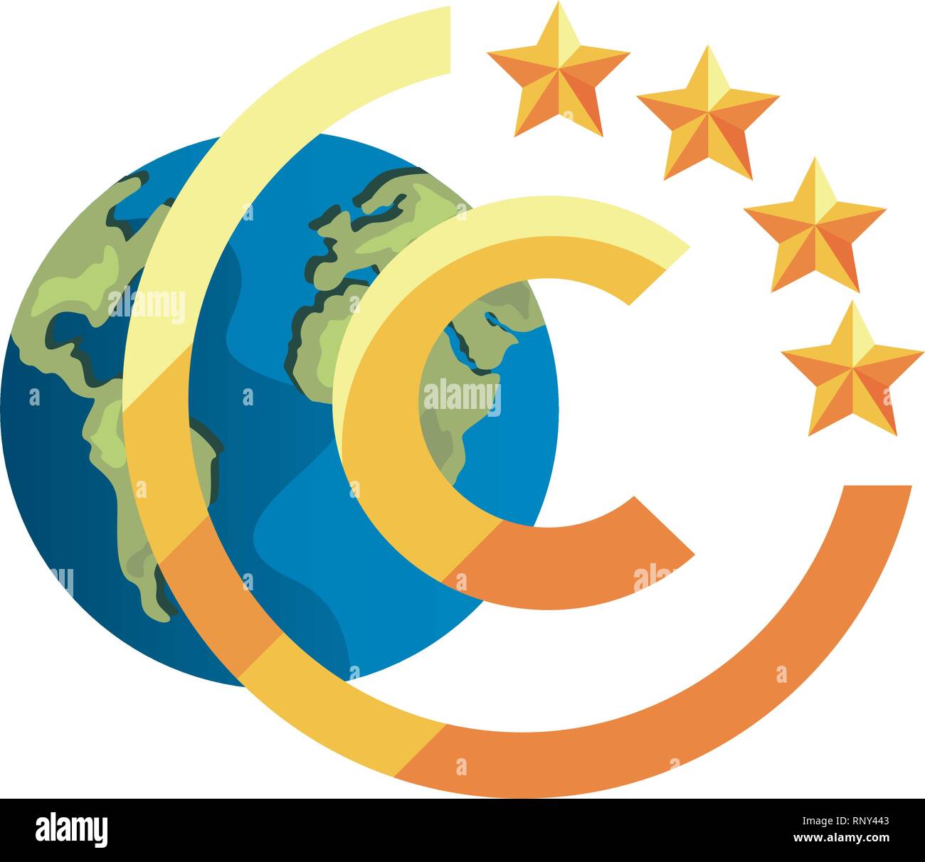 world copyright intellectual symbol vector illustration Stock Vector ...