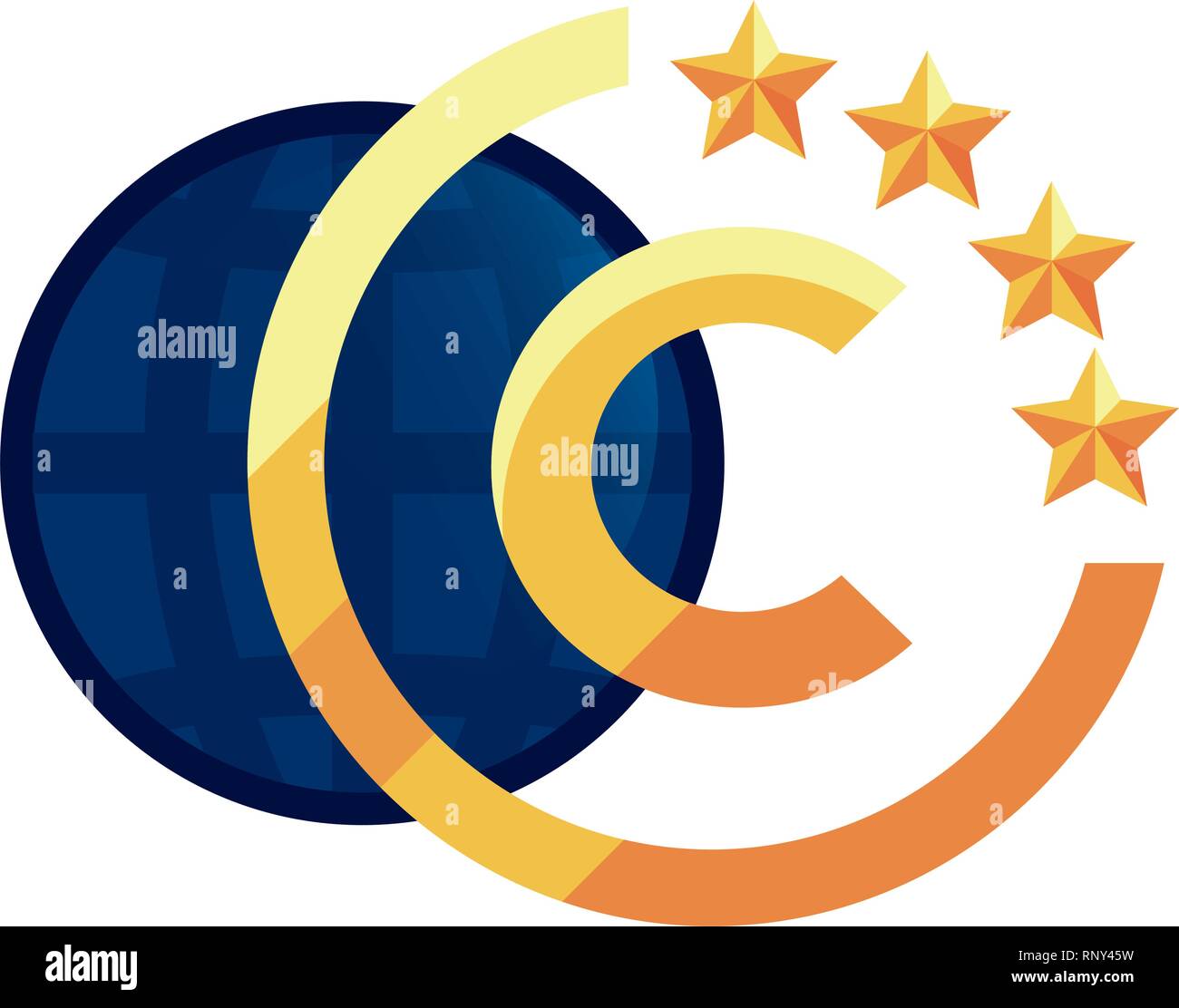 world copyright intellectual symbol vector illustration Stock Vector ...