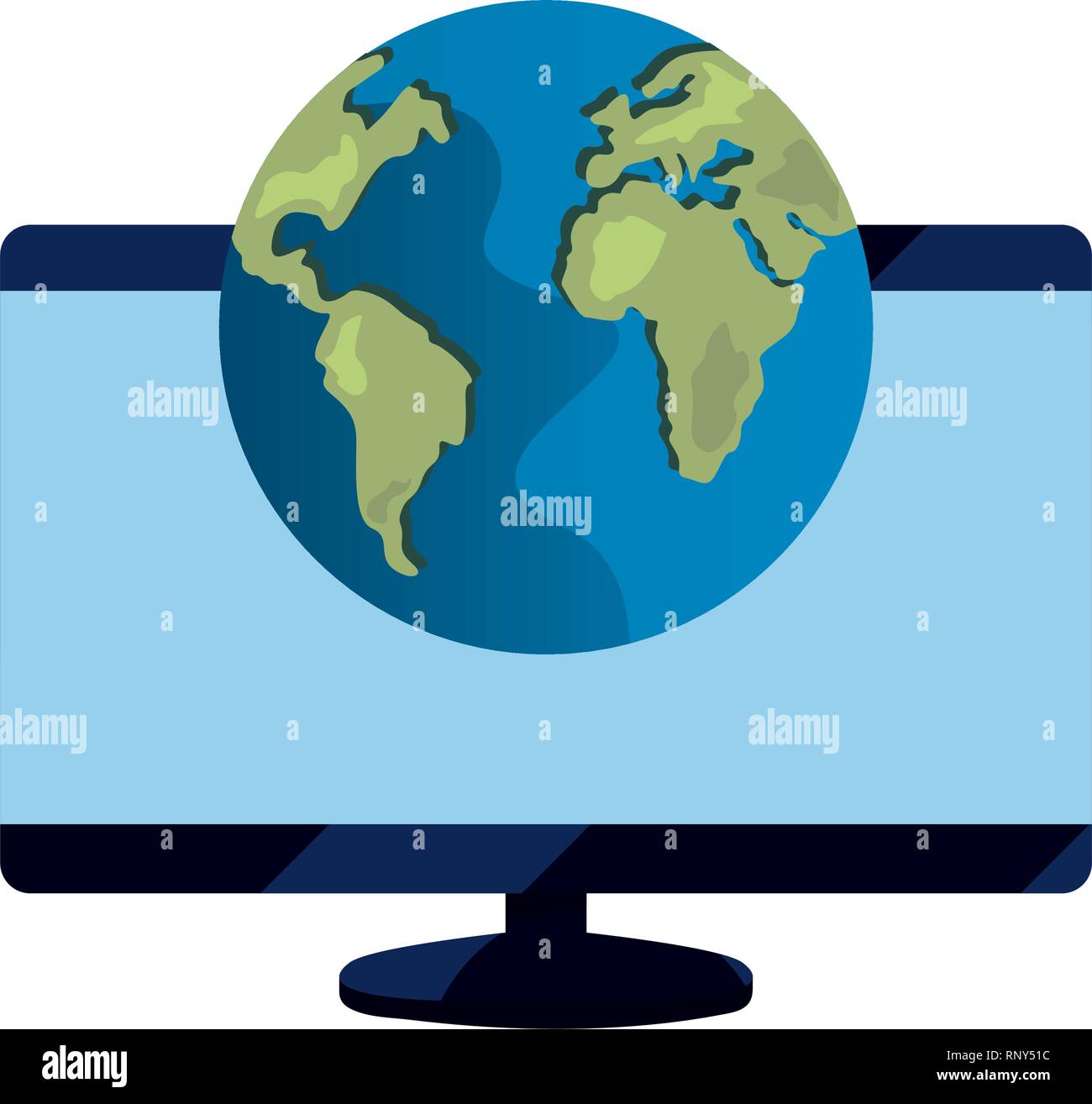 world computer copyright protection of intellectual vector illustration ...