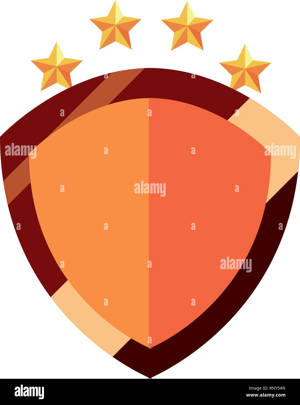 shield protection stars copyright of intellectual vector illustration ...