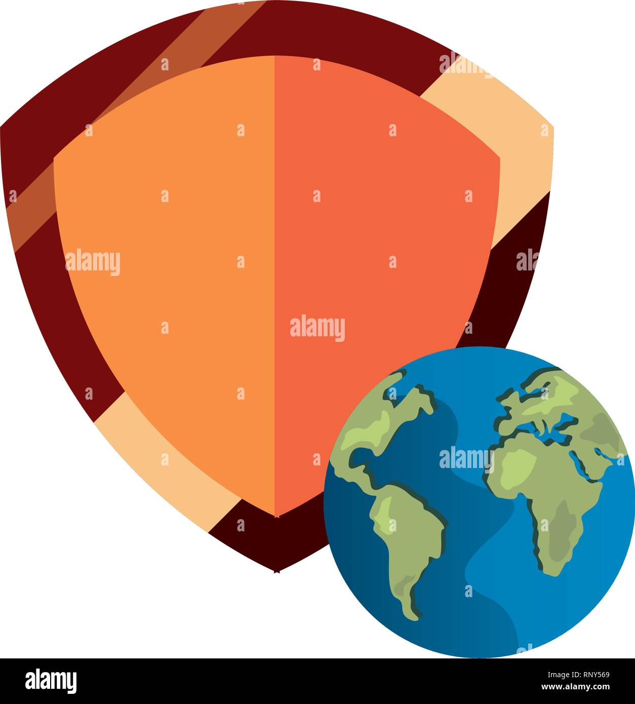 world shield protection copyright of intellectual vector illustration ...