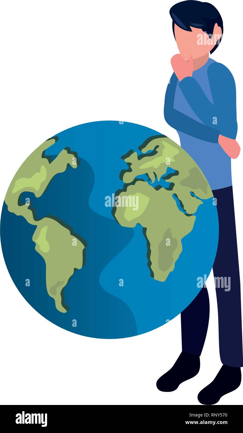 man world copyright protection of intellectual vector illustration ...