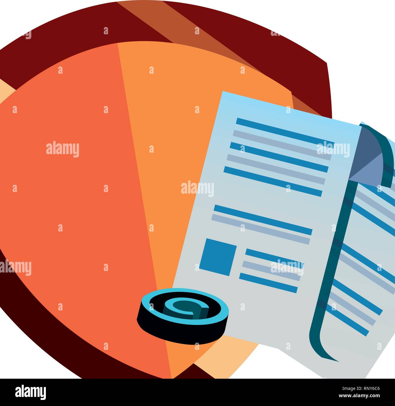 shield patent copyright protection of intellectual vector illustration ...