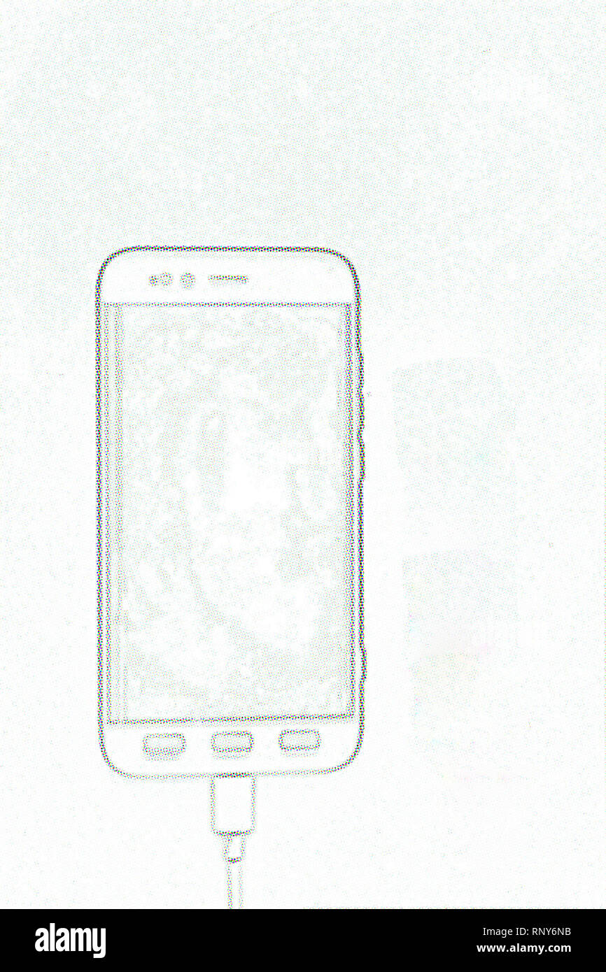 Modern Mobile Phone - Pixelated Image Stock Photo - Alamy