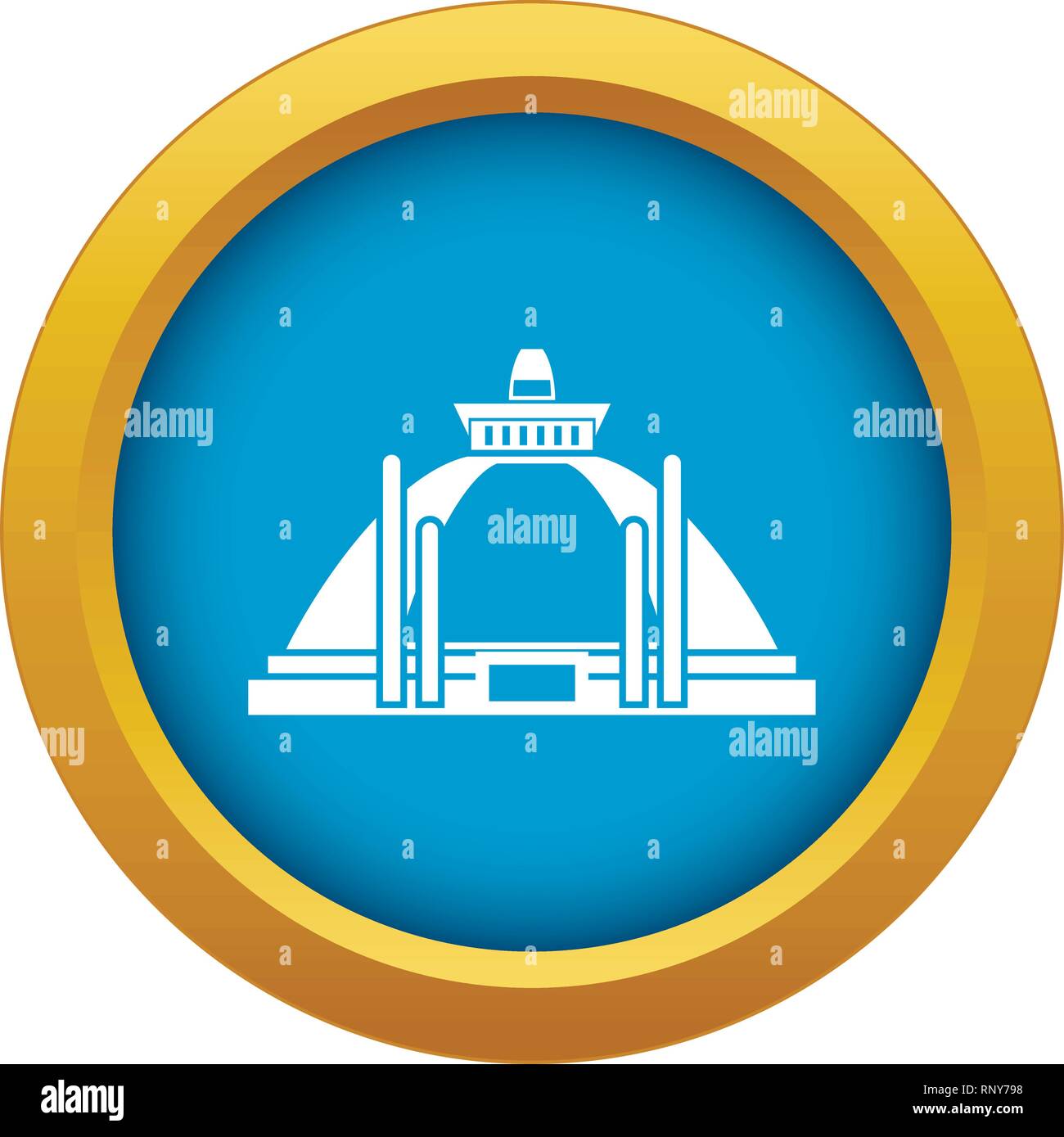 Polonnaruwa, ancient stupa icon blue vector isolated Stock Vector Image ...