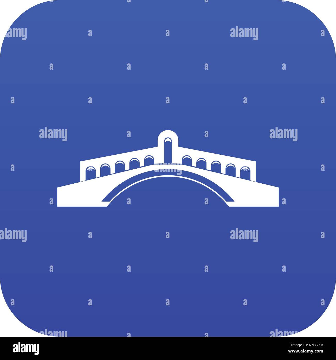 Bridge icon digital blue Stock Vector Image & Art - Alamy