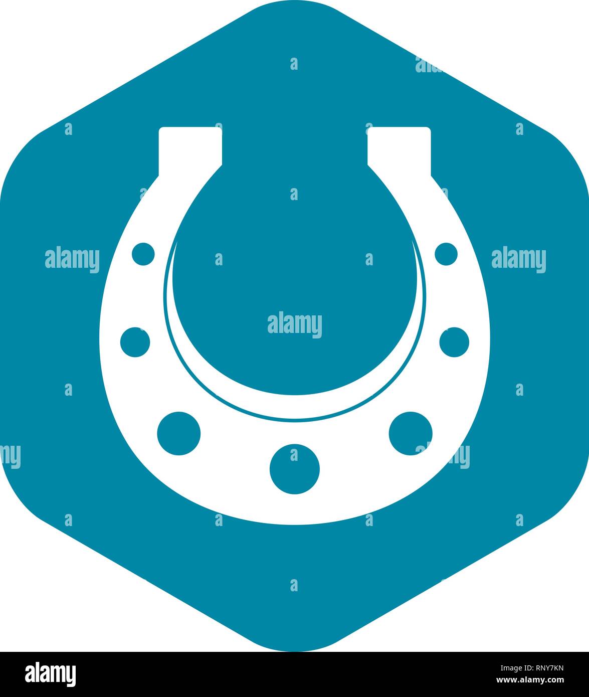 Horseshoe icon, simple style Stock Vector Image & Art - Alamy