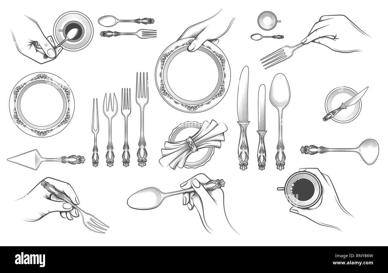 Hands food Black and White Stock Photos & Images - Alamy