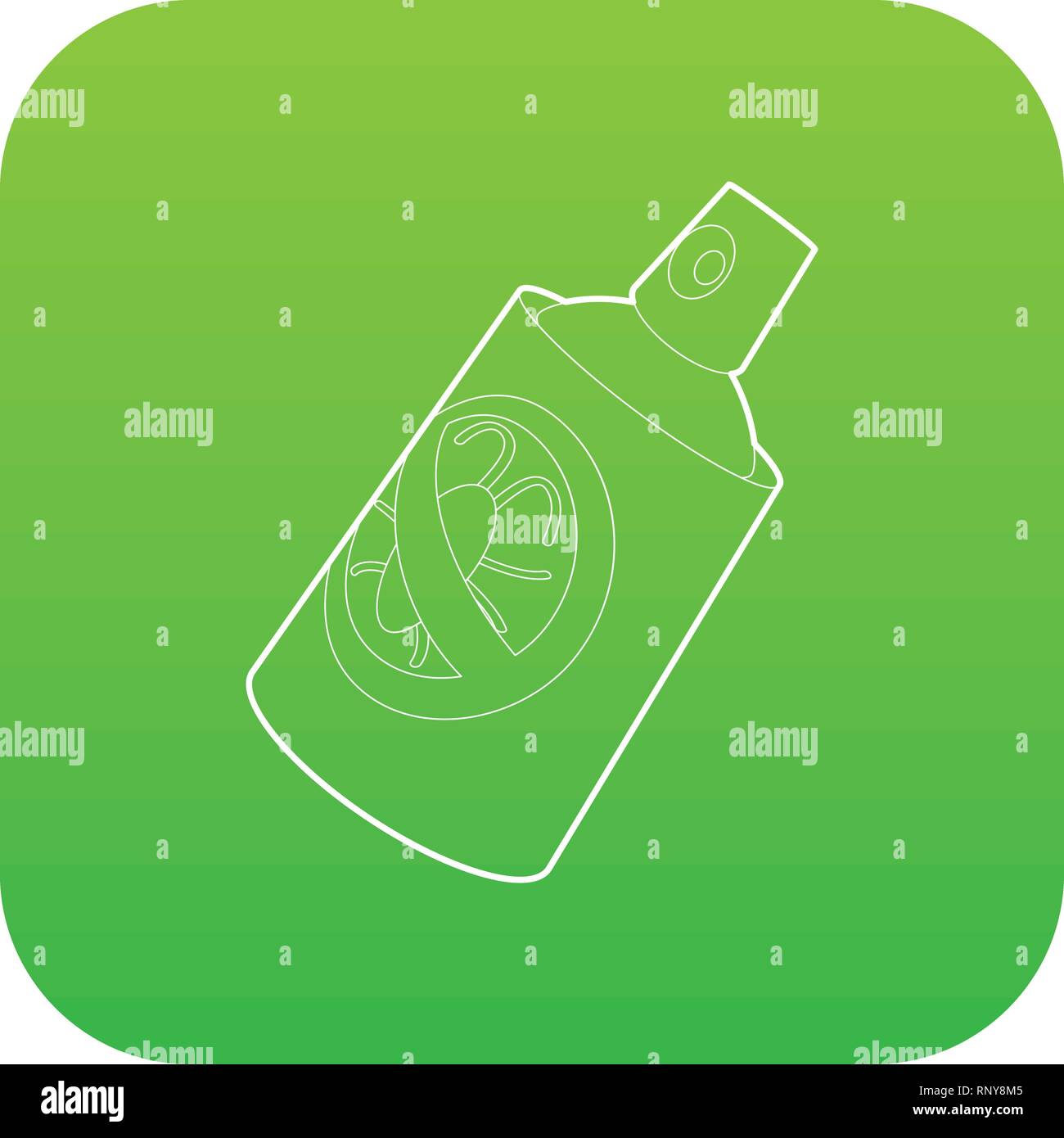 Insecticide spray icon green vector Stock Vector Image & Art - Alamy