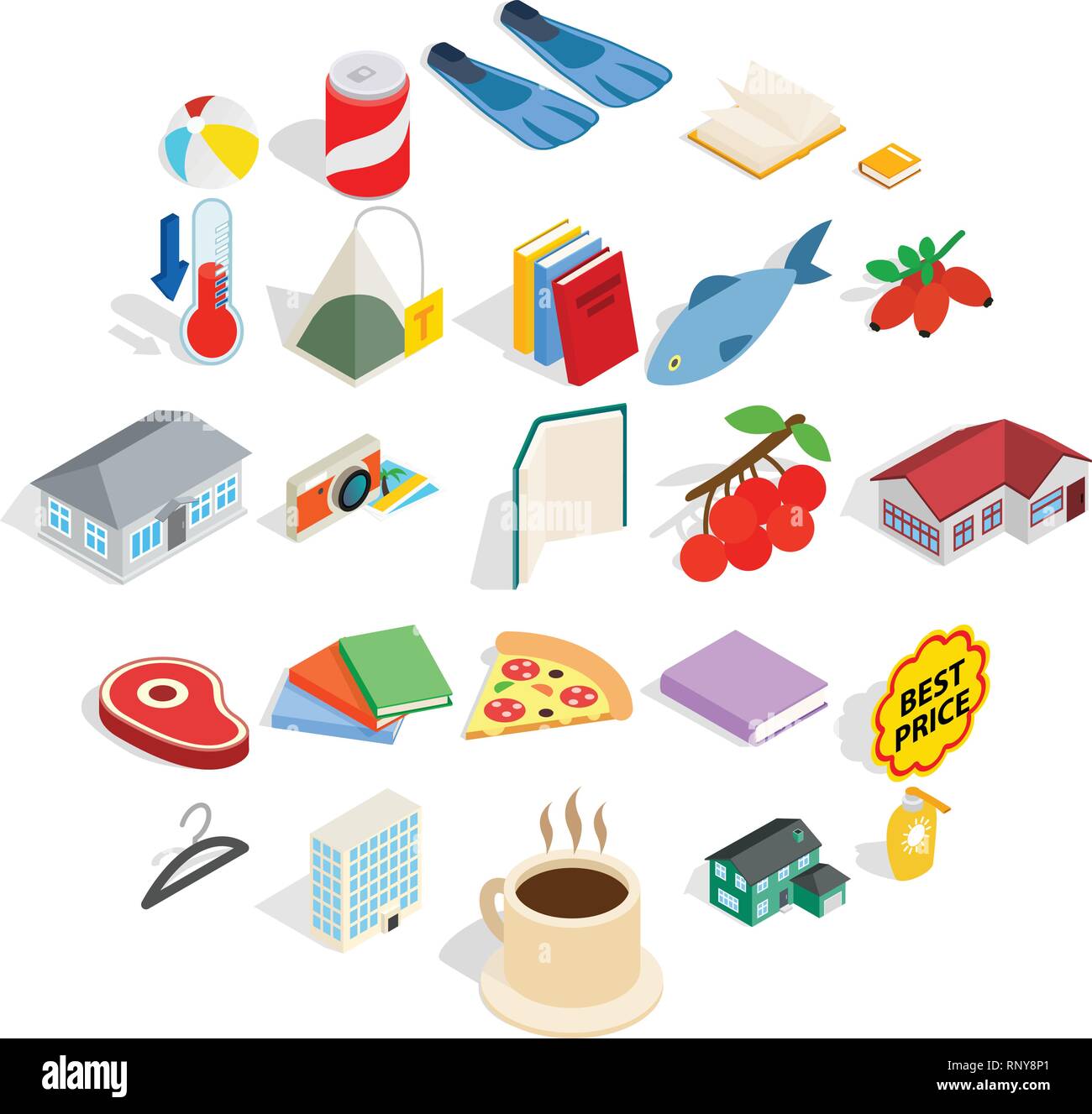 Family fun icons set, isometric style Stock Vector Image & Art - Alamy