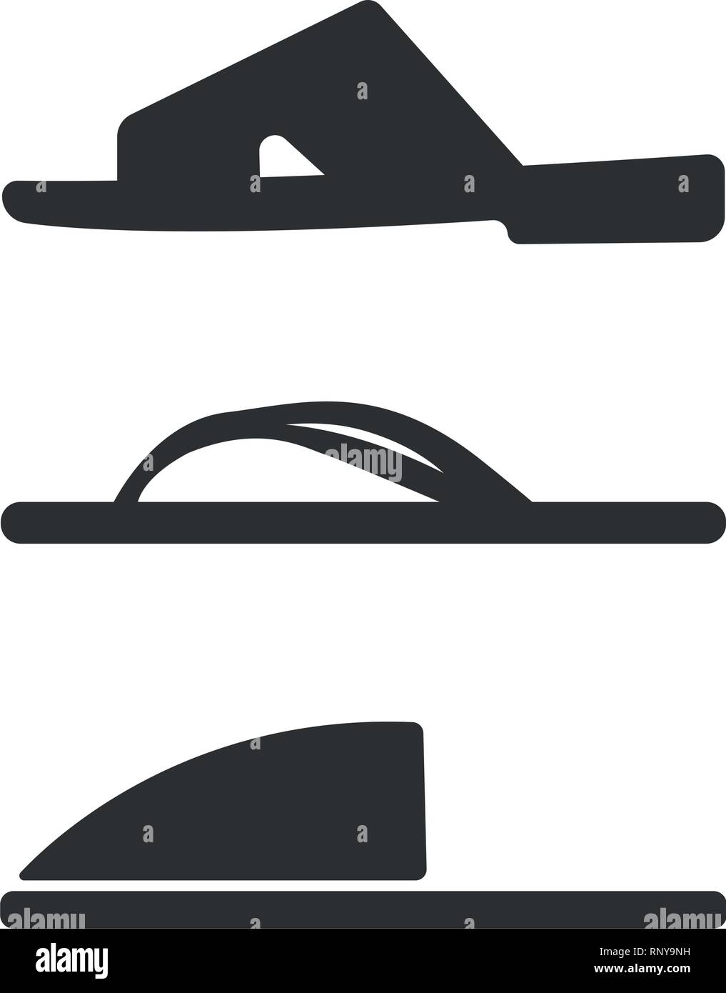 Slippers icon set. Simple set of slippers icons for web design isolated on white background ...