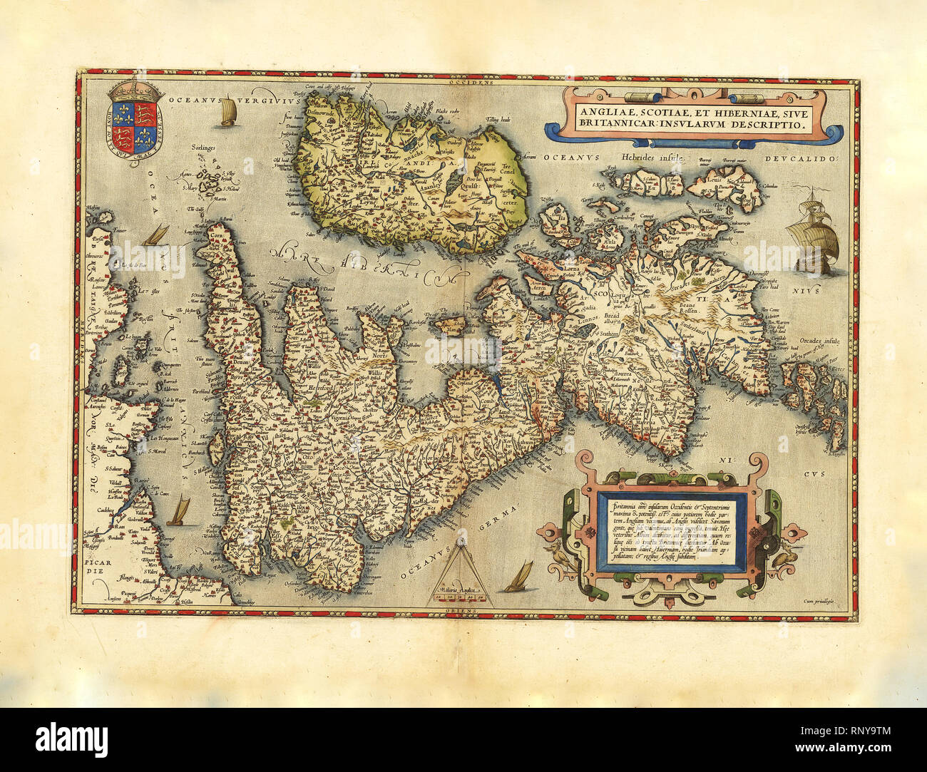 1500s map england hi-res stock photography and images - Alamy
