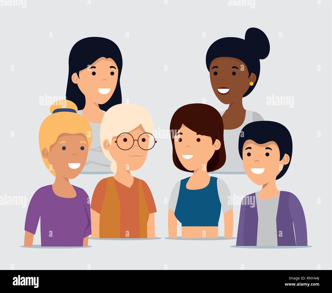 family community together and social message vector illustration Stock ...