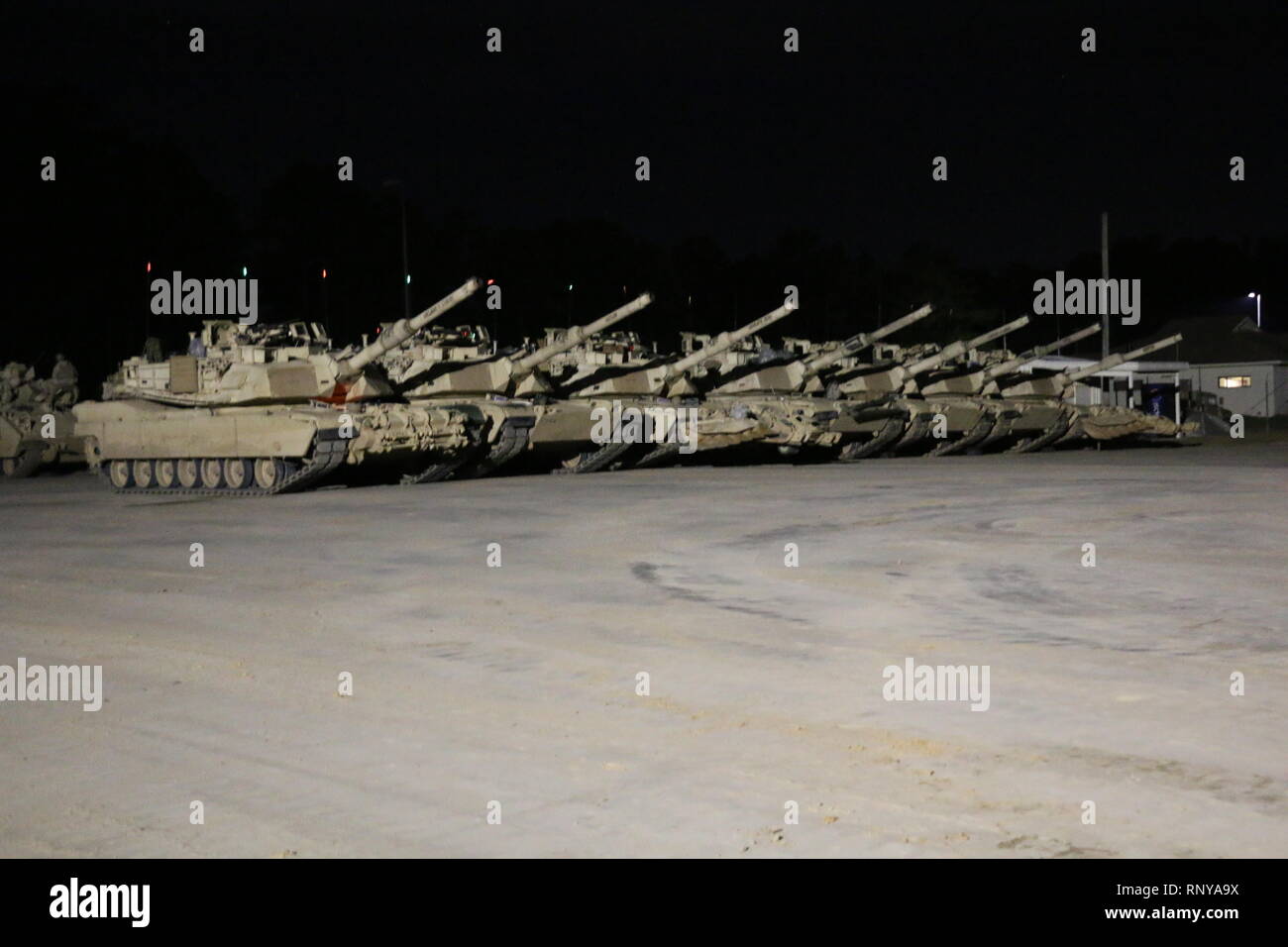 M1A1 Tanks assigned to 3rd Battalion, 67th Armored Regiment, 2nd ...