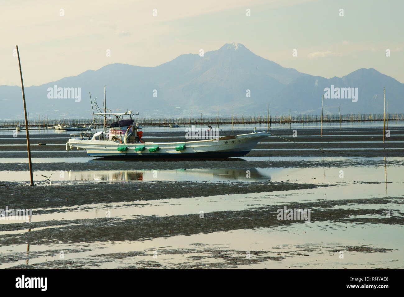 Mudflat of Ariake Sea, Kumamoto Prefecture, Japan Stock Photo - Alamy