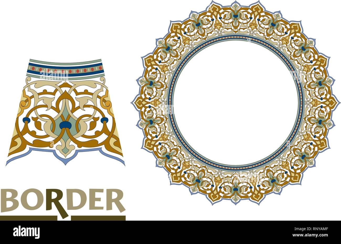 Old World Borders Vector - Tiled frame in plant leaves and flowers ...