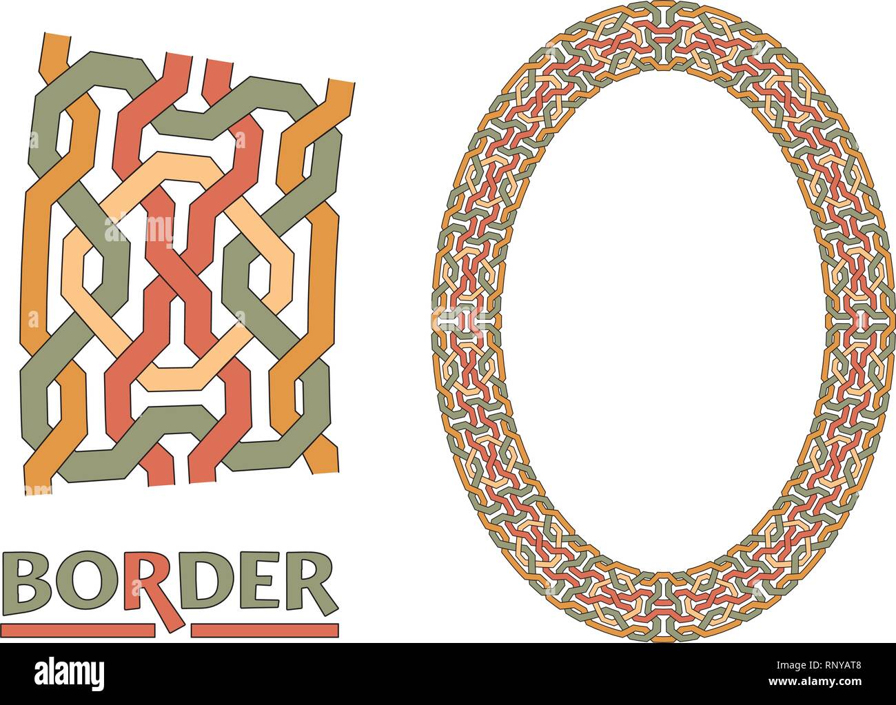 Old World Borders Vector - Tiled frame in plant leaves and flowers ...