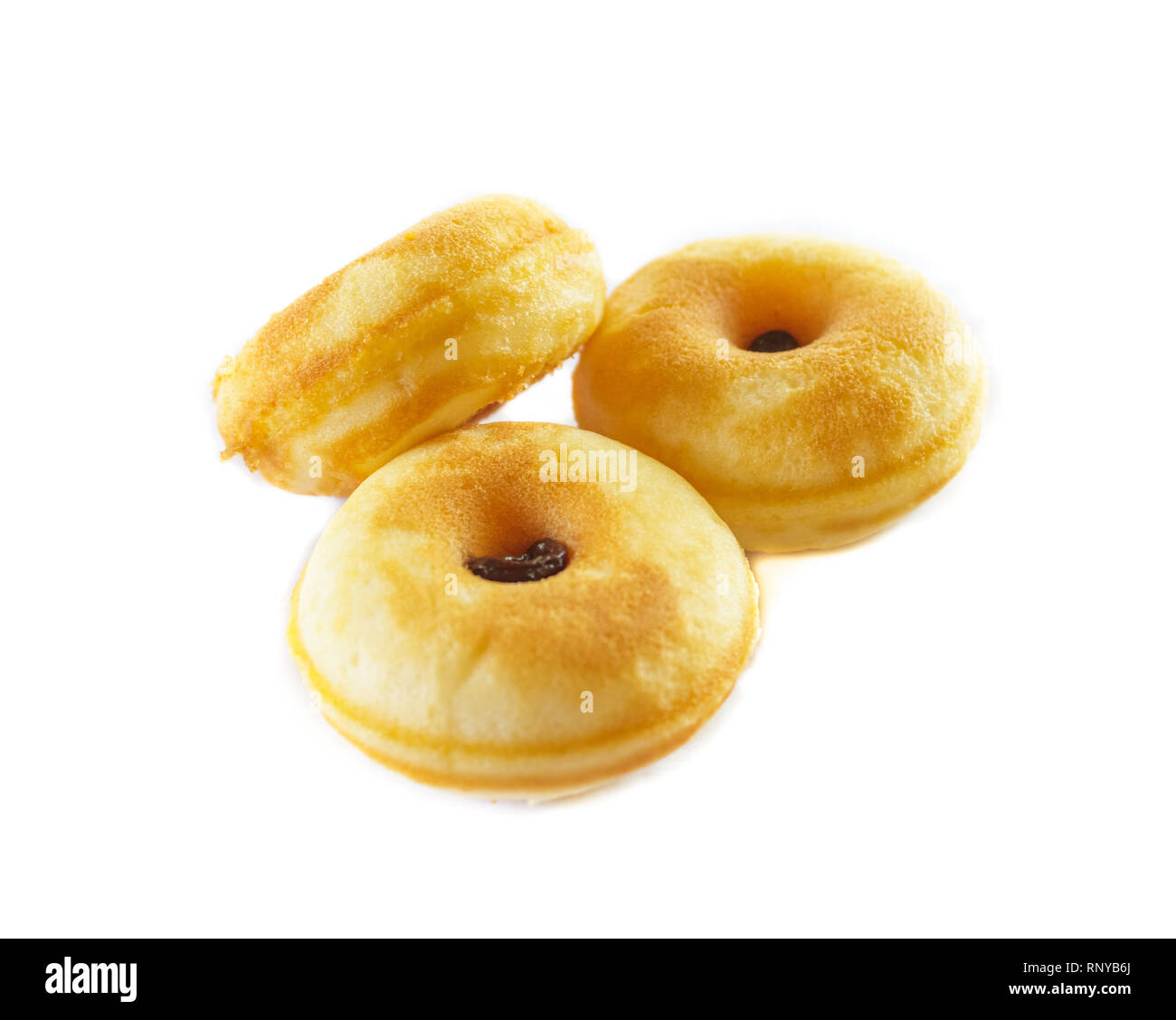 donuts on white background Stock Photo - Alamy