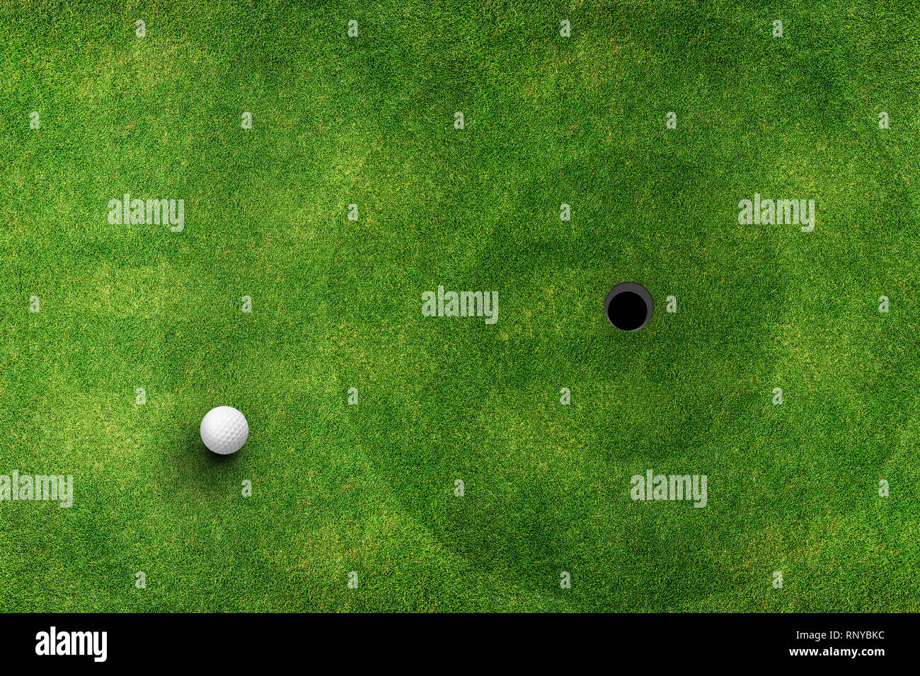 Top view of golf course Stock Photo - Alamy