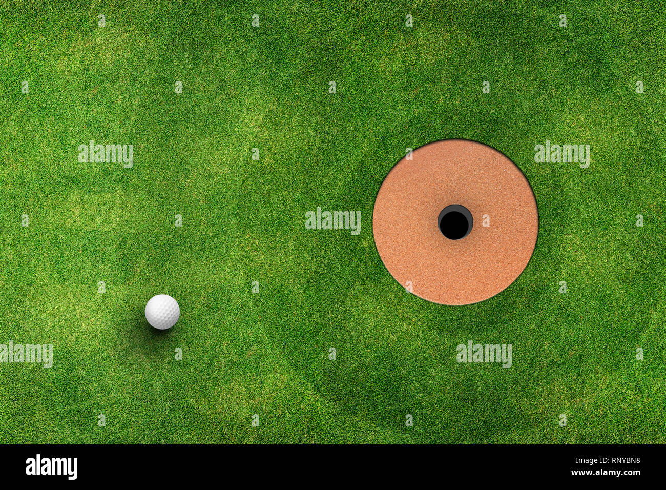 Top view of golf course Stock Photo - Alamy