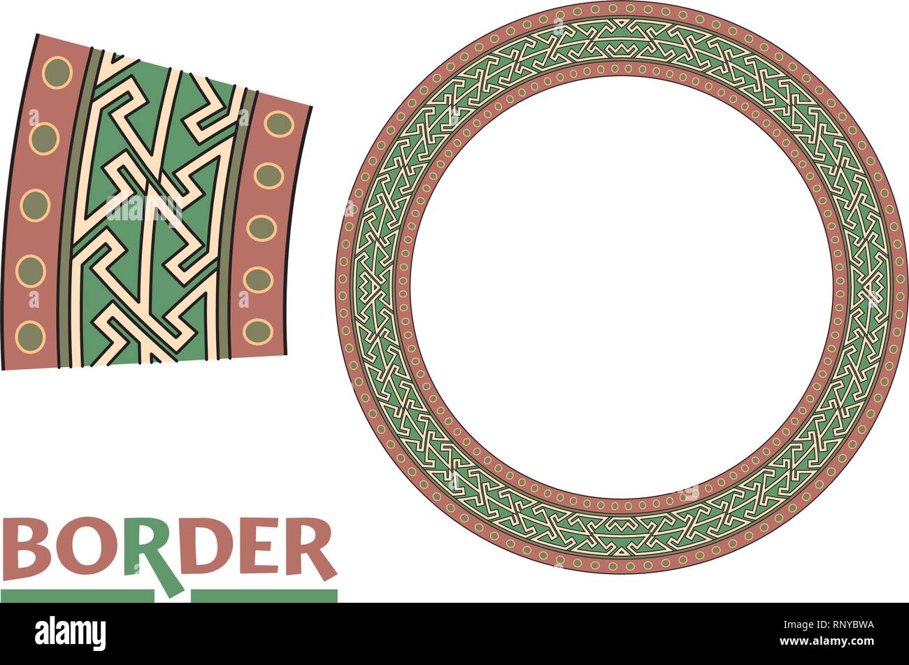 Old World Borders Vector - Tiled frame in plant leaves and flowers ...