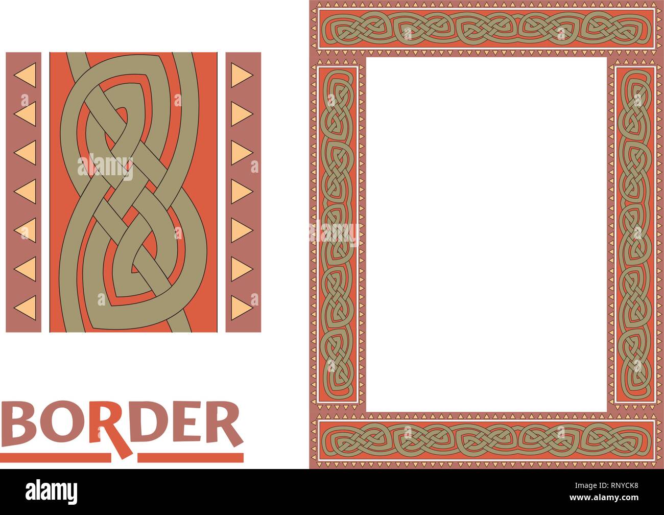 Old World Borders Vector - Tiled frame in plant leaves and flowers ...